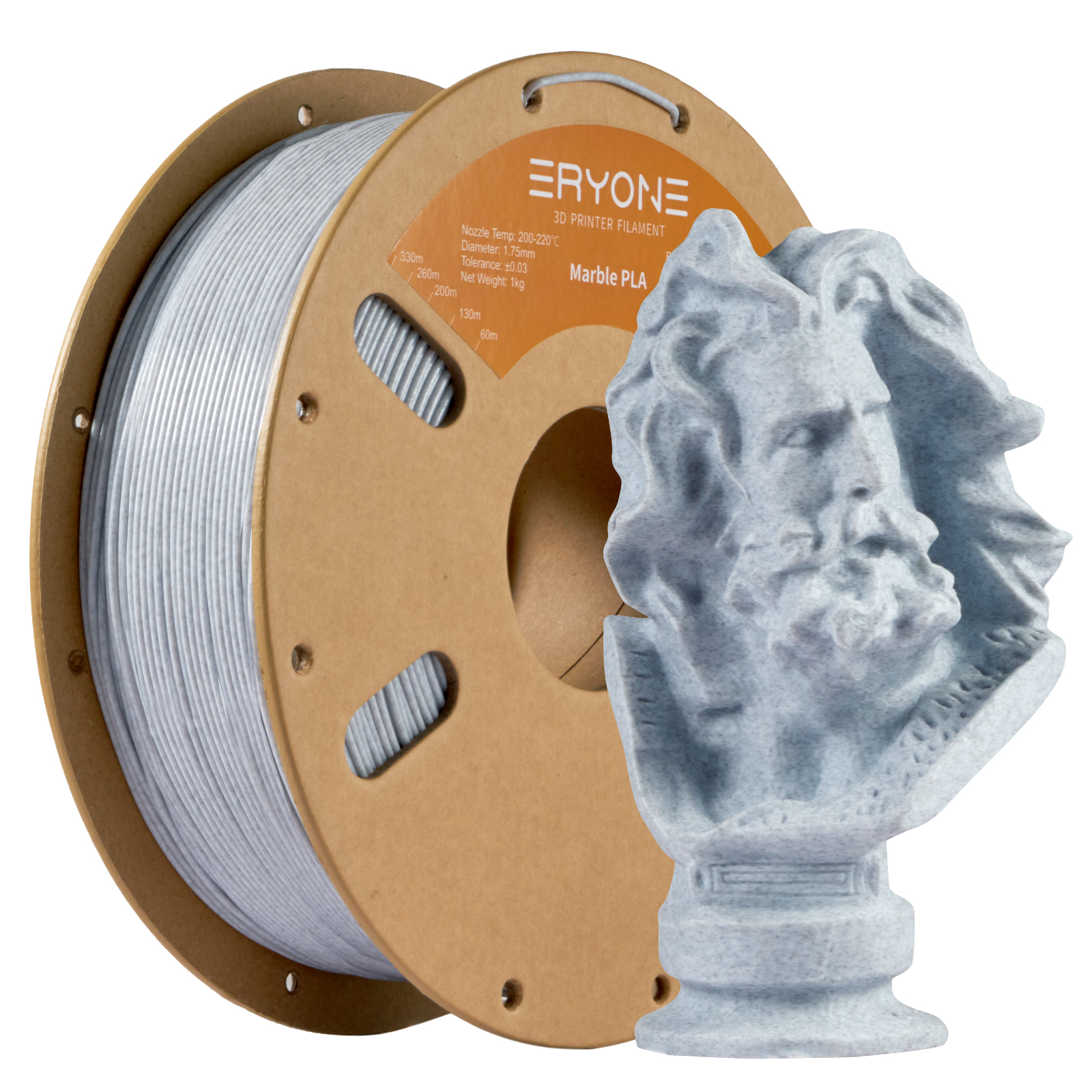ERYONE Marble PLA Filament for 3D Printers, 1kg Spool, 1.75mm Diameter ...