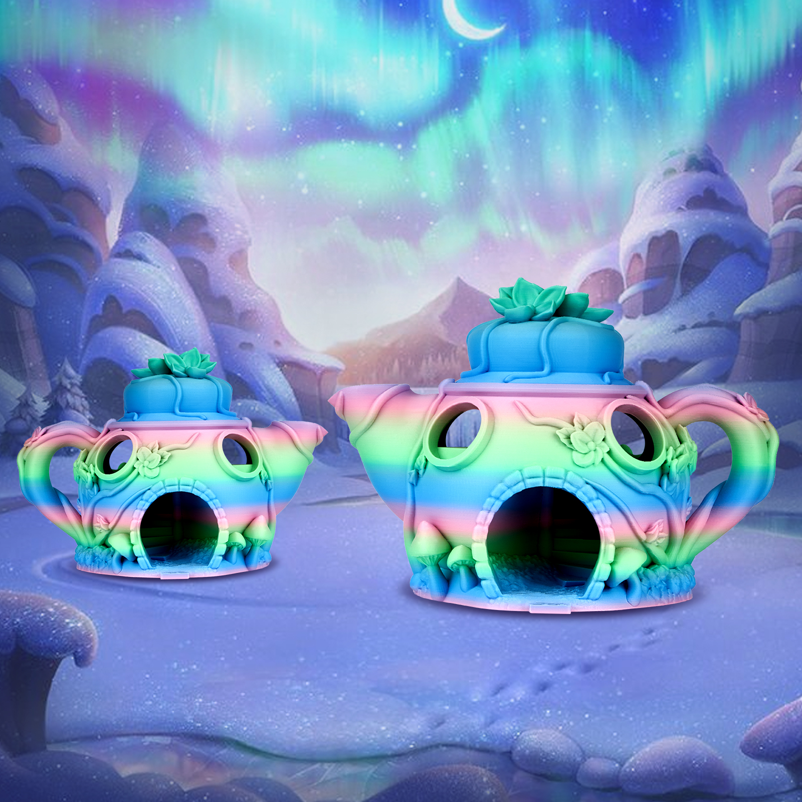 ERYONE Matte Gradient PLA Filament – Fairy Tale (Pink & Green & Blue ...